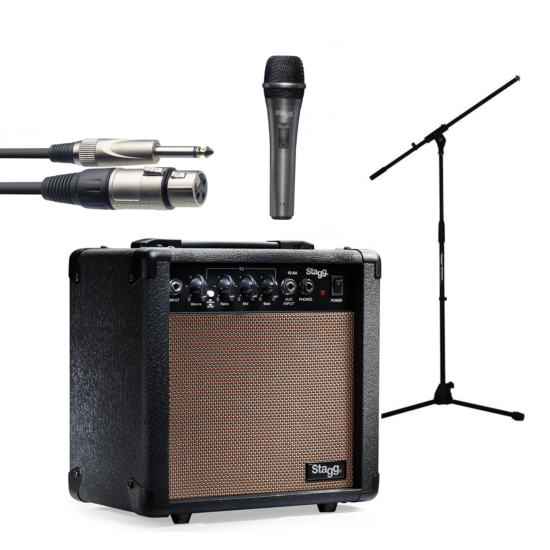 Stagg Pack chant complet 10W - Micro Cable Ampli Pied de micro